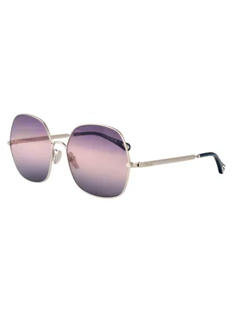 Chlo&eacute; Womens Sunglasses Ch0282s Silver-Violet Silver-Silver-Violet Metal Silver/silver/violet