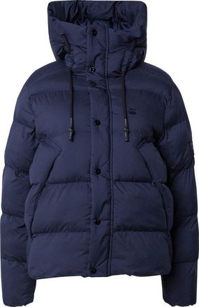 G-Star Kurzjacke G-Star Raw Whistler Short Puffer Jacke Damen, Blau mit Kapuze, in Unifarbe