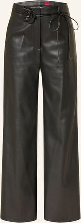 HUGO BOSS Hugo Hose Hasmina In Lederoptik schwarz