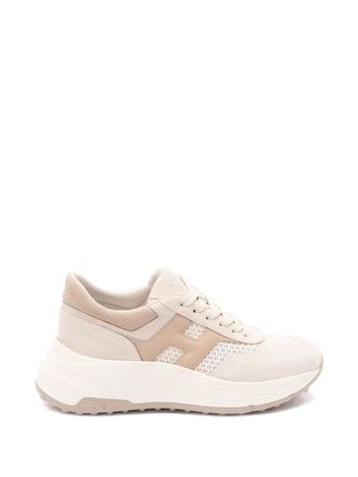Hogan Low-Top Sneaker - Contemporary Beige And Pink Sneakers - Gr. 36,5 (EU) - in Wei&szlig; - f&uuml;r Damen