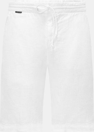 04651/ Herren - Leinen-Bermudas Linen Bermuda wei&szlig;