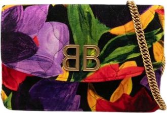 Balenciaga Pre-owned Sac bandouli&egrave;re en velours - Femme - Pre-owned - Multicolore - Taille: ONE Size
