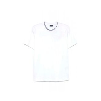 Paul & Shark Homme, Tops, Blanc, Taille: XL T-shirt en jersey de coton perl&eacute;