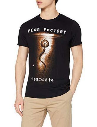 Plastic Head Fear Factory T-Shirt à Manches Courtes pour Homme - Noir - Large