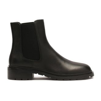 Kazar Lederhausschuhe mit elastischen Eins&auml;tzen - - Shoes - Damen - Schwarzk - 38 EU
