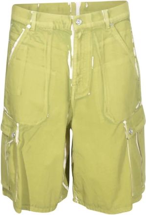 Marni Homme, Shorts, Vert, Taille: W32 Short cargo avec s&eacute;rigraphie