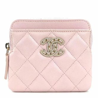 Chanel Pre-owned Leder Portemonnaies - - Pre-owned - Damen - Rosa - ONE SIZE