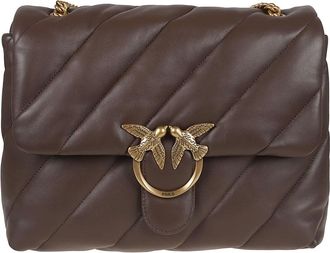 Pinko Pinko, Femme, Sacs, Brun, Taille: ONE Size Sac Bandoulière Marron Aw25