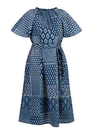 Dreimaster Dreimaster Kleid M&auml;dchen (Kids) DUNKELMARINER DRUCK