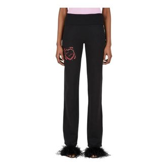 Maisie Wilen Pop Logo Print Trackpants - - Trousers - Damen - Schwarzk - M