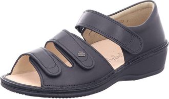 Finn Comfort Usedom, Damen Knöchelriemchen Sandalen, Schwarz (Schwarz), 36 EU