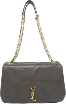 Saint Laurent Pre-owned Jamie Lamb Shoulder Bag - Femme - Pre-owned - Vert - Taille: ONE Size