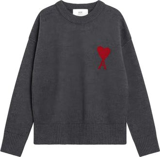 Ami pull Ami de Coeur en coton - Gris