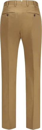 Pantaloni Torino Mens Union Silkochino Pants Nocciola Cotton; Silk; Elastane Trousers