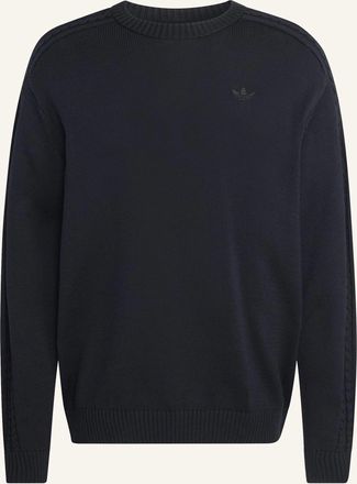 adidas Originals Adidas Originals Hochwertiges Essentials Stricksweatshirt Mit Rundhalsausschnitt schwarz