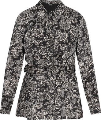 Usha Bluse Frauen schwarze Creme