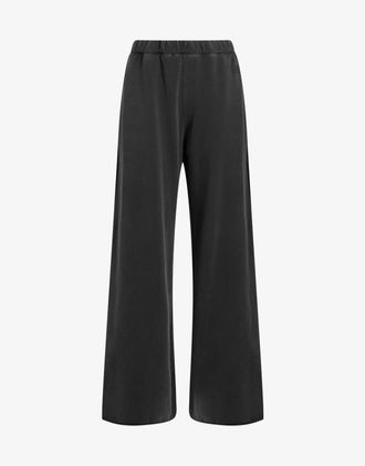 Moschino Pantalon en molleton de coton teint en pi&egrave;ce - Noir