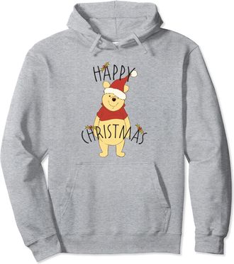 Disney Weihnachten Winnie The Pooh Happy Christmas Holly Pullover Hoodie