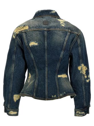 Marc Jacobs Rip and Repair Denim Jacket - Blue