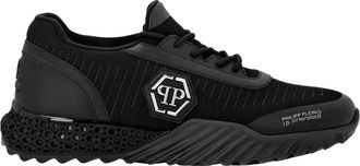 Philipp Plein Low-Top Sneaker - Runner Sneaker Hexagon - Gr. 35 (EU) - in Schwarz - f&uuml;r Damen