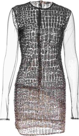 Just Cavalli Leuchtendes Grafik-Kleid - - Dresses - Damen - Schwarzk - S