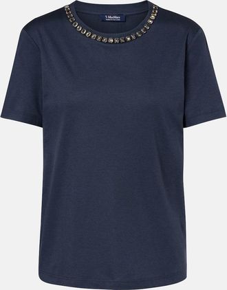 Max Mara T-shirt Bingo en coton m&eacute;lang&eacute; &agrave; ornements