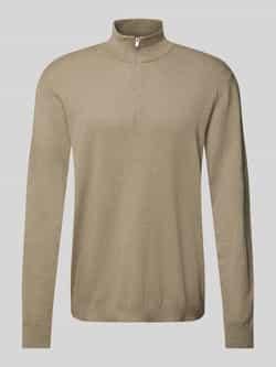 Selected Strickpullover mit gerippten Abschl&uuml;ssen Modell BERG