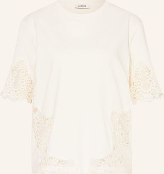 Sandro Sandro T-Shirt Mit Spitze weiss