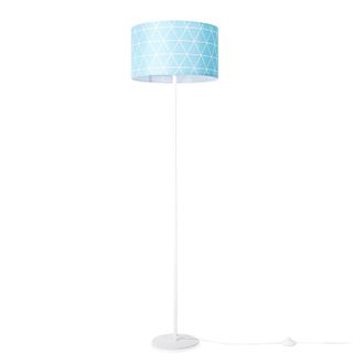 Paco Home Stehlampe Wohnzimmer Modern E27 Leselampe Stehleuchte Retro Lampenschirm Stoff Geometrisch Mit Stecker Bodenlampe