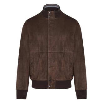 Paul & Shark Wildleder Bomberjacke mit Taschen - - Jackets - Herren - Braun - L
