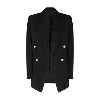 Lanvin Schwarzer Wollblazer Juwelenkn&ouml;pfe - - Jackets - Damen - Schwarzk - S