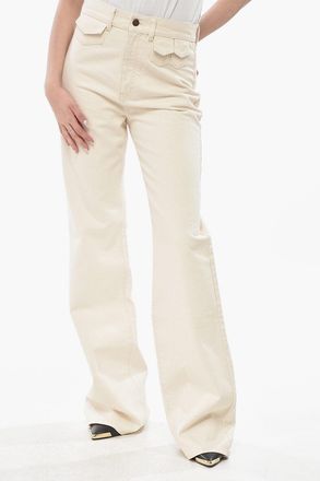 Chlo&eacute; Multitaschen-Hose aus Baumwolle mit geradem Bein Chloe