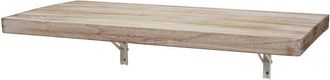 Mendler Mendler - Table murale HWC-H48, table pliante murale en bois massif - 100x50cm couleur naturelle