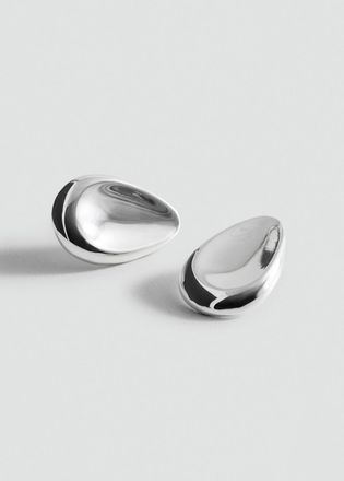 Mango Tropfen-Ohrringe silber - Damen - Einheitsgr&ouml;&szlig;e - MANGO