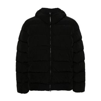 C.P. Company Schwarze gesteppte Jacke mit Kapuze - - Jackets - Herren - Schwarzk - 2XL