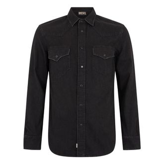 Diesel Elegantes Hemd - - Shirts - Herren - Schwarzk - S