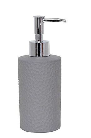 MSV Seifenspender FIDJI Fl&uuml;ssigseifen-Spender Keramik, Fassungsverm&ouml;gen 8,5 x 8,5 x 18 cm