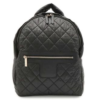 Chanel Pre-owned Sac &agrave; dos Coco Cocoon en nylon et cuir - Femme - Pre-owned - Noir - Taille: ONE Size