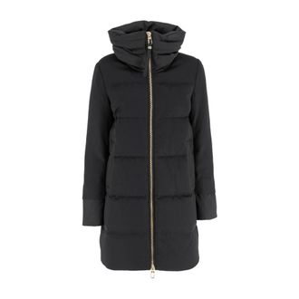 Duno Gesteppte Bi-Material Jacke mit Stehkragen - - Coats - Damen - Schwarzk - 2XL