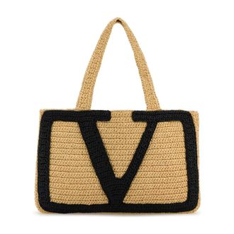 Valentino Garavani Femme, Sacs, Beige, Taille: ONE Size Viva Superstar Large Shopping Bag