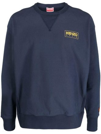 Kenzo sweat à logo imprimé - Bleu