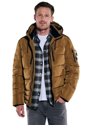 Engbers Kurzjacke Herren Steppjacke mit abnehmbarer Kapuze, Safrangelb