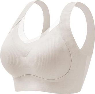Generic Bustier Femme Rembourr&eacute; Femme pour Seins Fronc&eacute;s et Lat&eacute;raux Seins pour Soulever et Soutenir Contre Les Suspendus, Sans Anneau en Acier Beau Dos Anti-