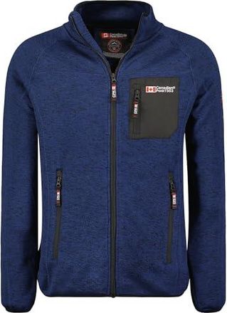 Canadian Peak Titleak Men - Polaire Epaisse Homme Chaude Fermeture Zip - Veste Sweats Hiver Chaud Hommes Doux - Sweat Doublure Longues Manches - Automne Hiver (Mari