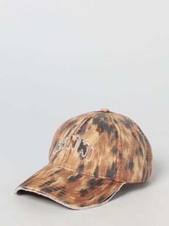 Ganni M&uuml;tze aus Bio-Baumwolle mit Animal-Print