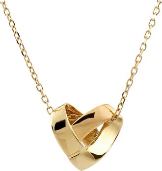 Edenly Origami Herz Halskette - 750er Gelbgold (18 Karat)