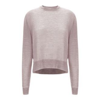 Jil Sander Feinstrickpullover mit Schlitzen - - Knitwear - Damen - Rosa - M