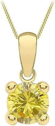 Amazon Essentials Collier avec Pendentif en or 9 Carats avec Pierre de Naissance de Novembre (précédemment Amazon Collection)
