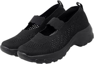 Hemobllo Chaussures Marche Femme Légères à Semelle Épaisse Maille Respirante Antidérapantes et Confortables Adaptées pour Femmes Marche et