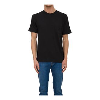 Jacob Cohen Geripptes Rundhals-T-Shirt mit Tasche - - Tops - Herren - Schwarzk - XL